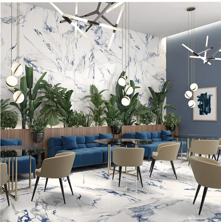 Aleotti Royal Blue Marble Effect 1200x600mm Porcelain Tile