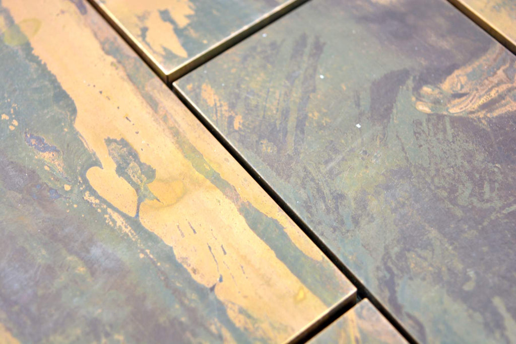 Antique Bronze Brick 28.6cm x 29.8cm Mosaic Tile