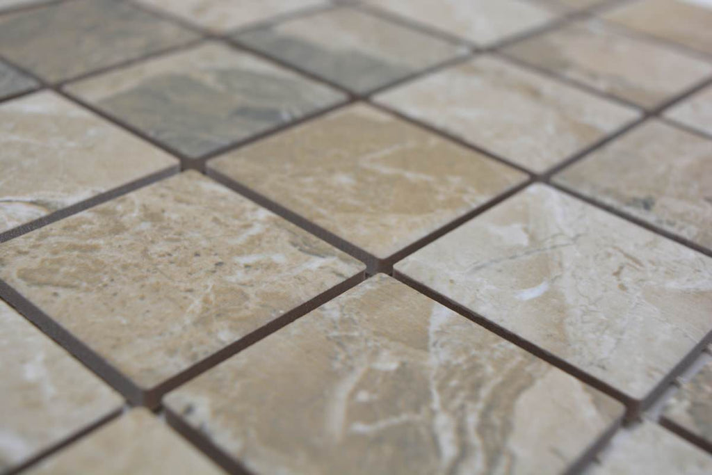 Enmallado Aymara Tierra 30cm x 30cm (5cm x 5cm) Mosaic Tile | Luxury ...