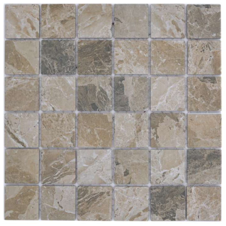 Enmallado Aymara Tierra 30cm x 30cm (5cm x 5cm) Mosaic Tile