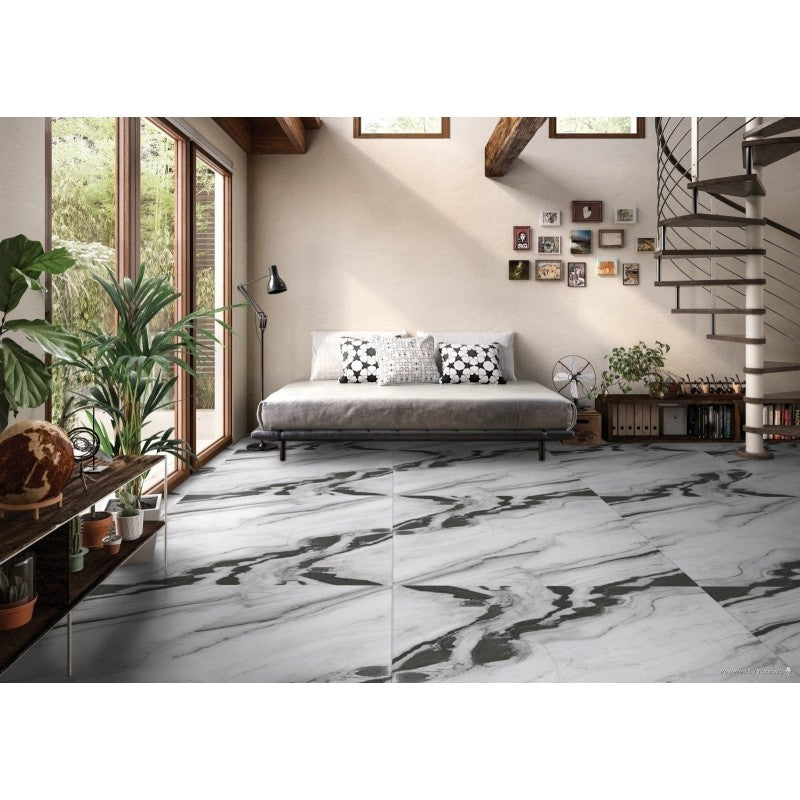 Milan High Polish 600x1200mm Marble Effect Tile