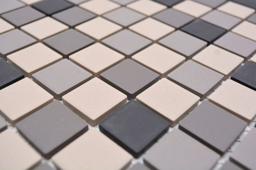 RAK - Lounge Mixed Porcelain Mosaic Unpolished Tile Sheet | Luxury Tiles UK