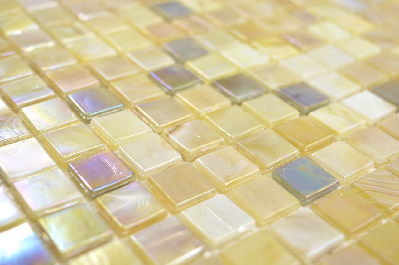 Summers Day 15mm Square Mosaic Tiles | Luxury Tiles UK