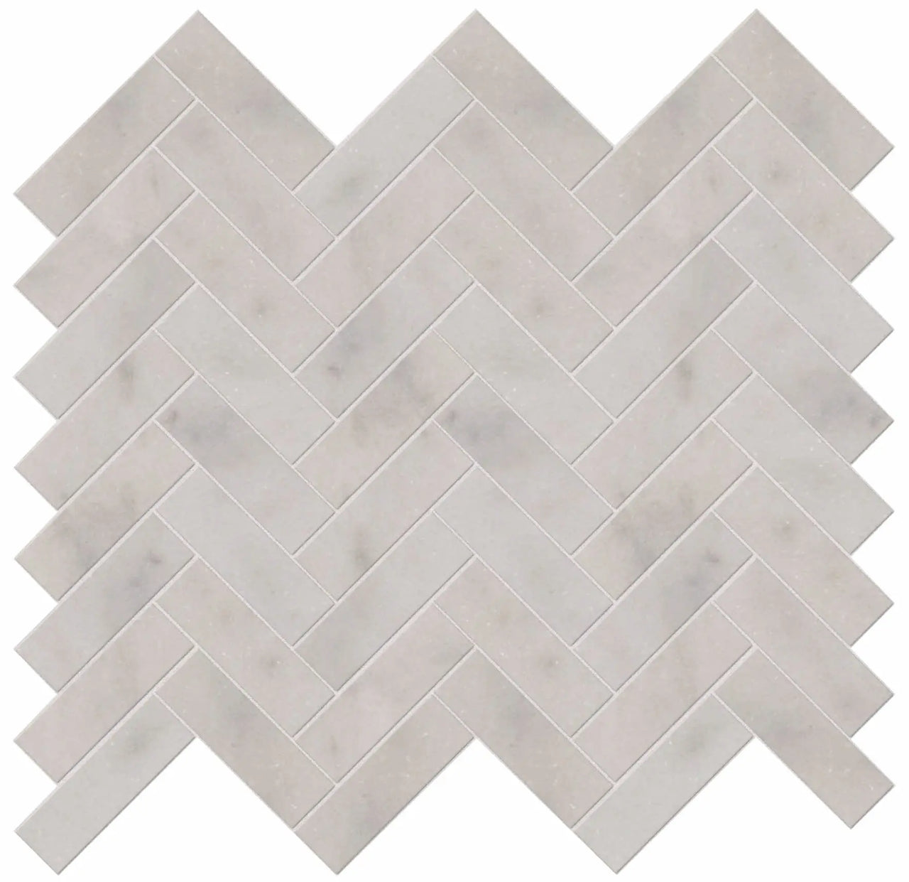 Carrara Marble Honed Chevron Mosaic 30x31.7cm Tile