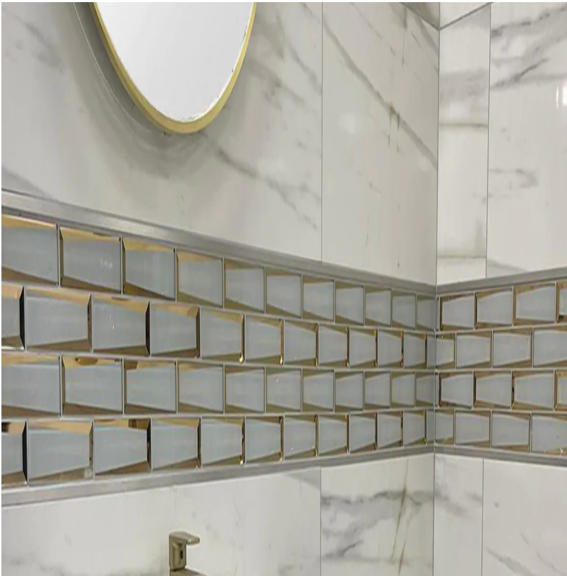 Ego Gold 3D Mosaic – Luxury Tiles UK